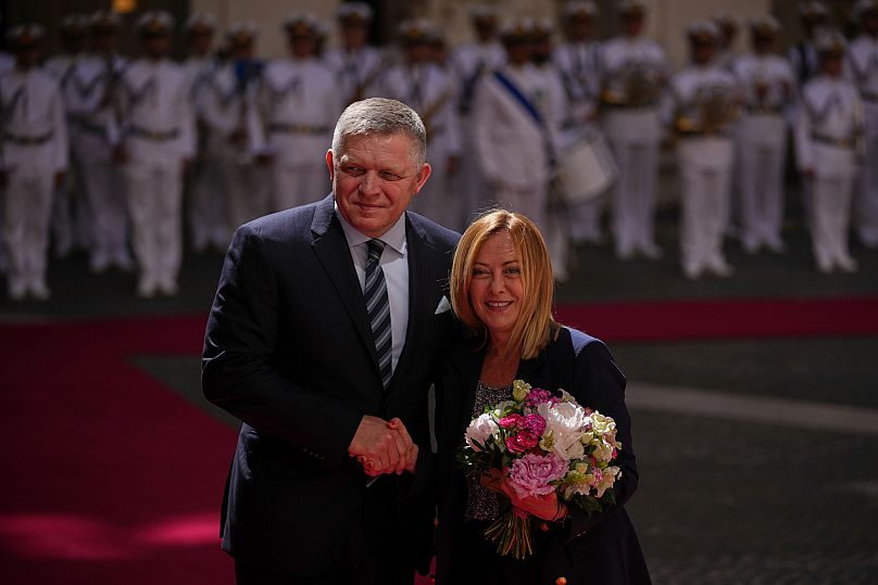 Meloni meets Macron and Fico with war in Ukraine topping talks agenda