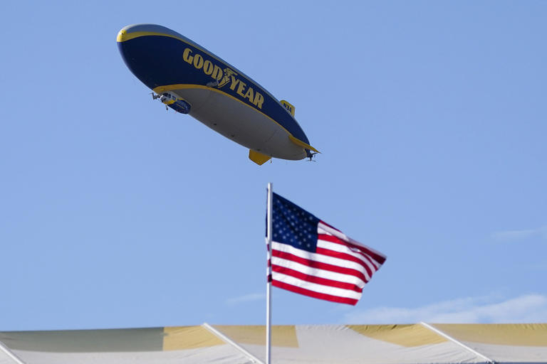 The iconic Goodyear Blimp is 100. To celebrate, a flight over Ohio