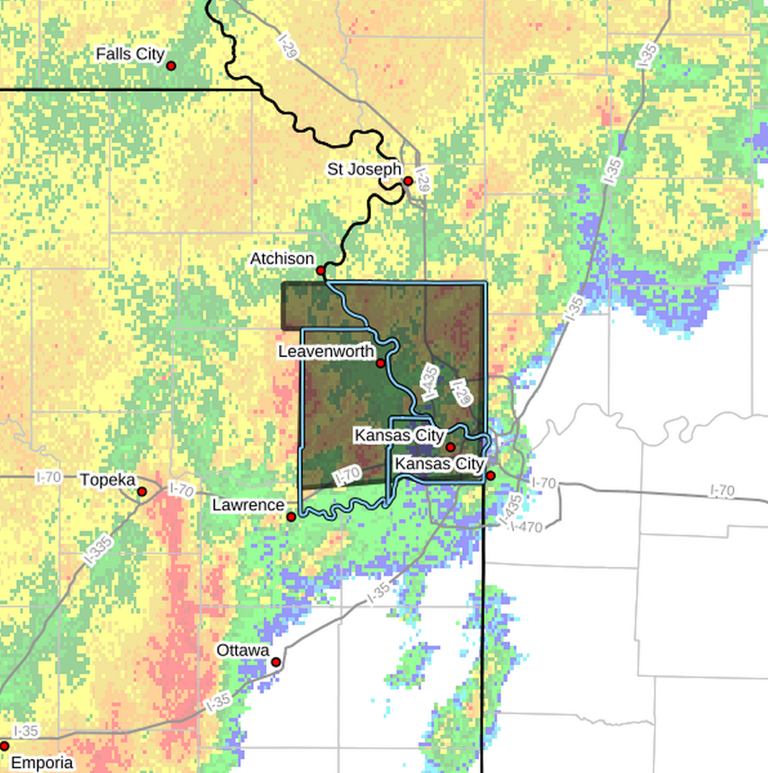 Heavy rain triggers flash flood, severe thunderstorm warning for Kansas ...