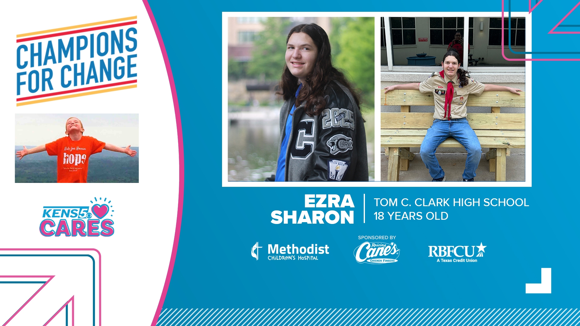2025 Champions For Change: Ezra Sharon, Tom C. Clark High School