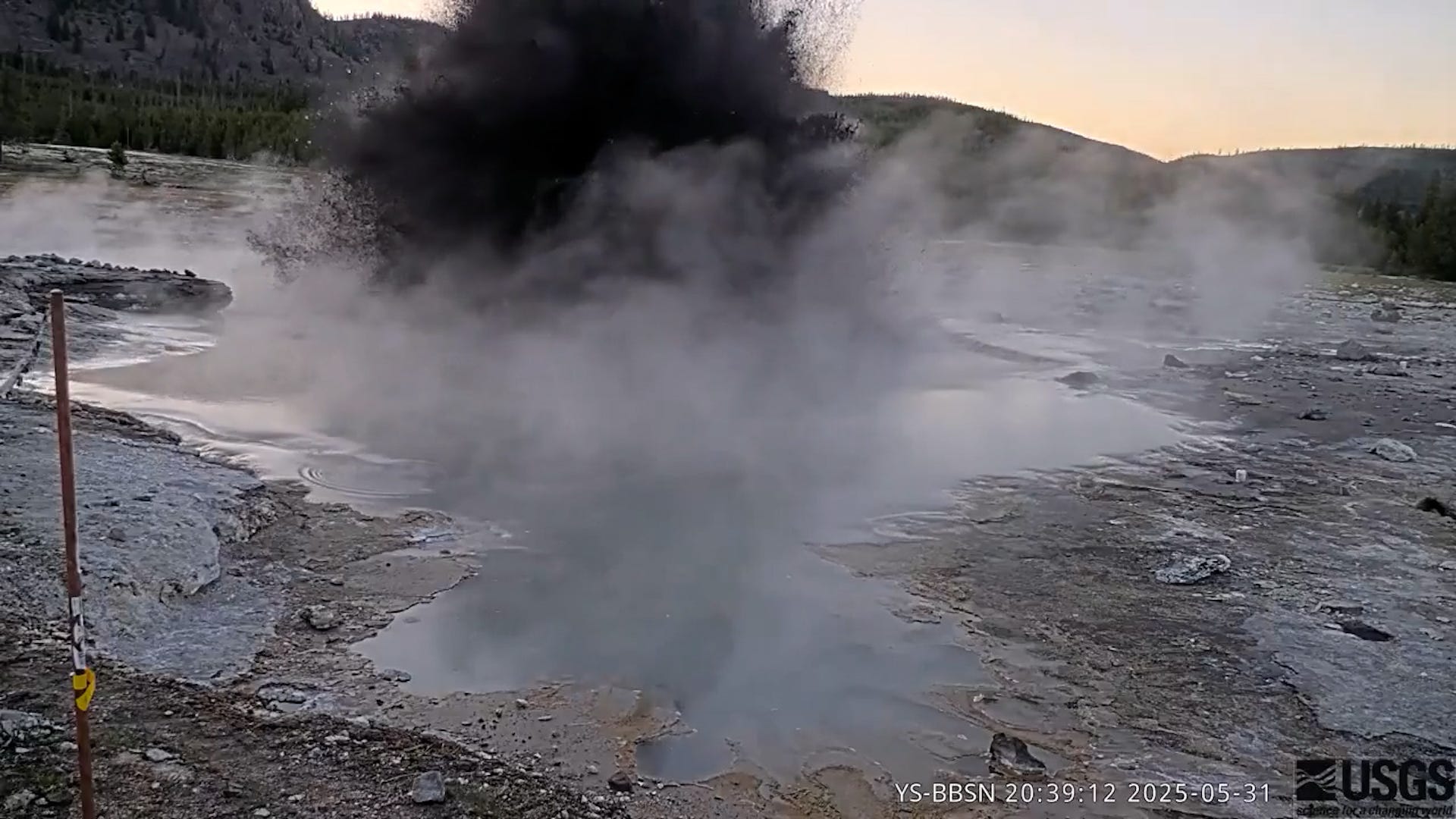 Video captures small eruption at Yellowstone pool, 1 year after ...