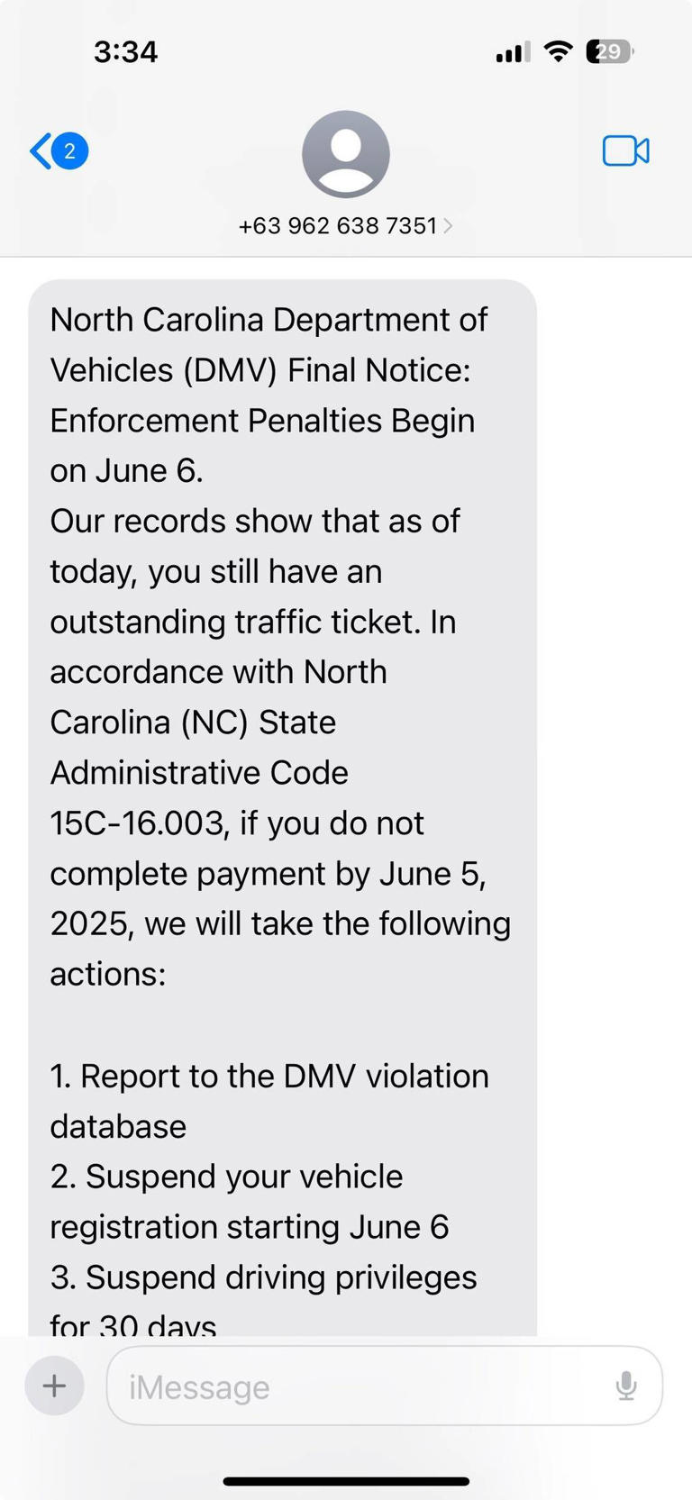 Fraud alert: Another text scam surfaces in NC, this time involving the DMV
