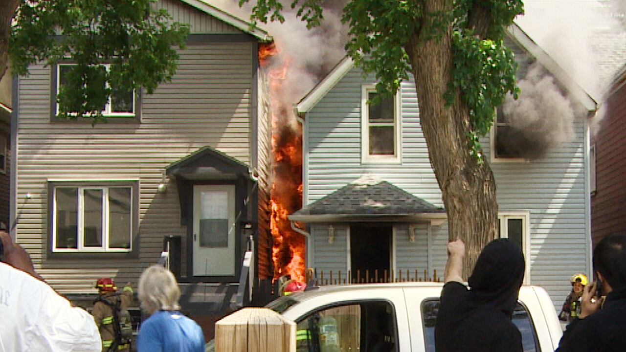 Langside Street home goes up in flames