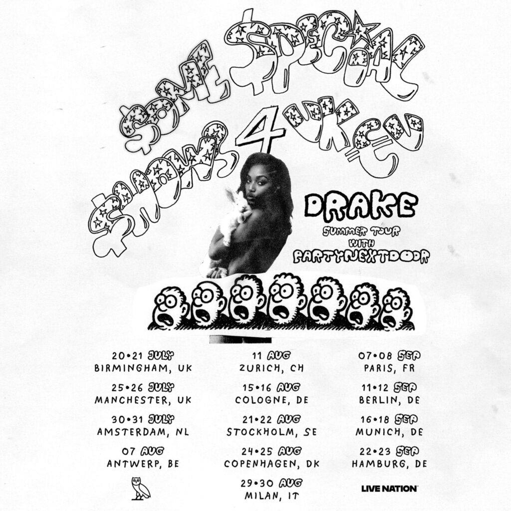 Drake and PartyNextDoor Unveil '$ome $pecial $hows 4 UK EU Tour' Dates