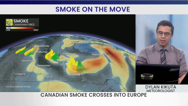 Canadian smoke sets sail across the Atlantic