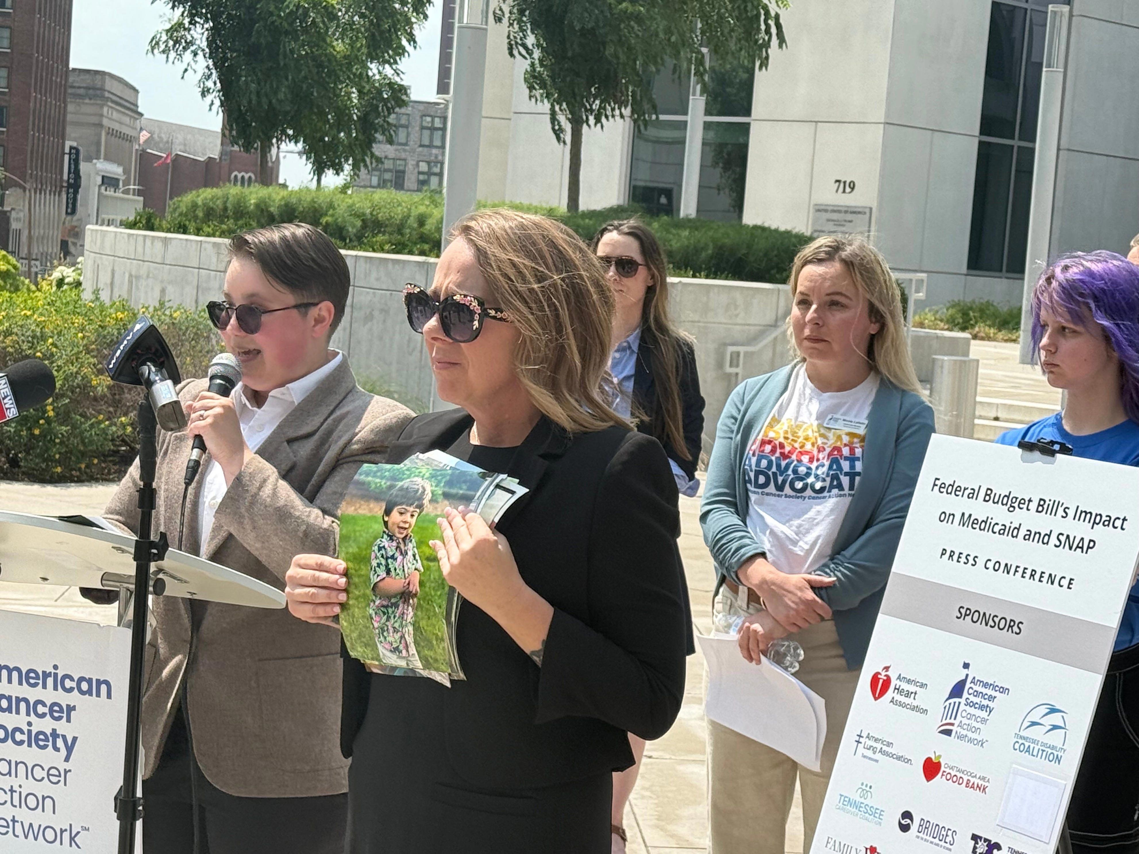 Advocates for kids, seniors, people with disabilities protest Trump's ...