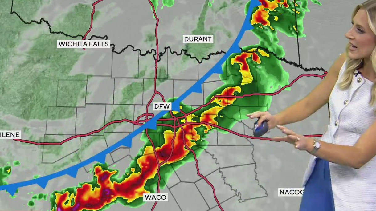 Strong storms forming across counties west and northwest of DFW metroplex
