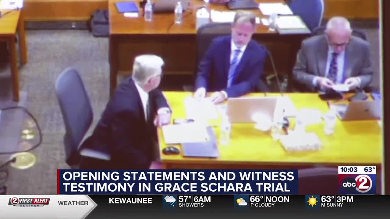 Opening statements and witness testimony in Grace Schara trial