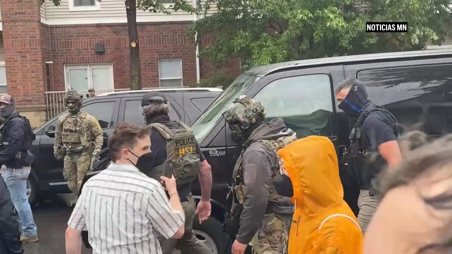 Federal officers in tactical gear spark chaos and confusion in Minneapolis