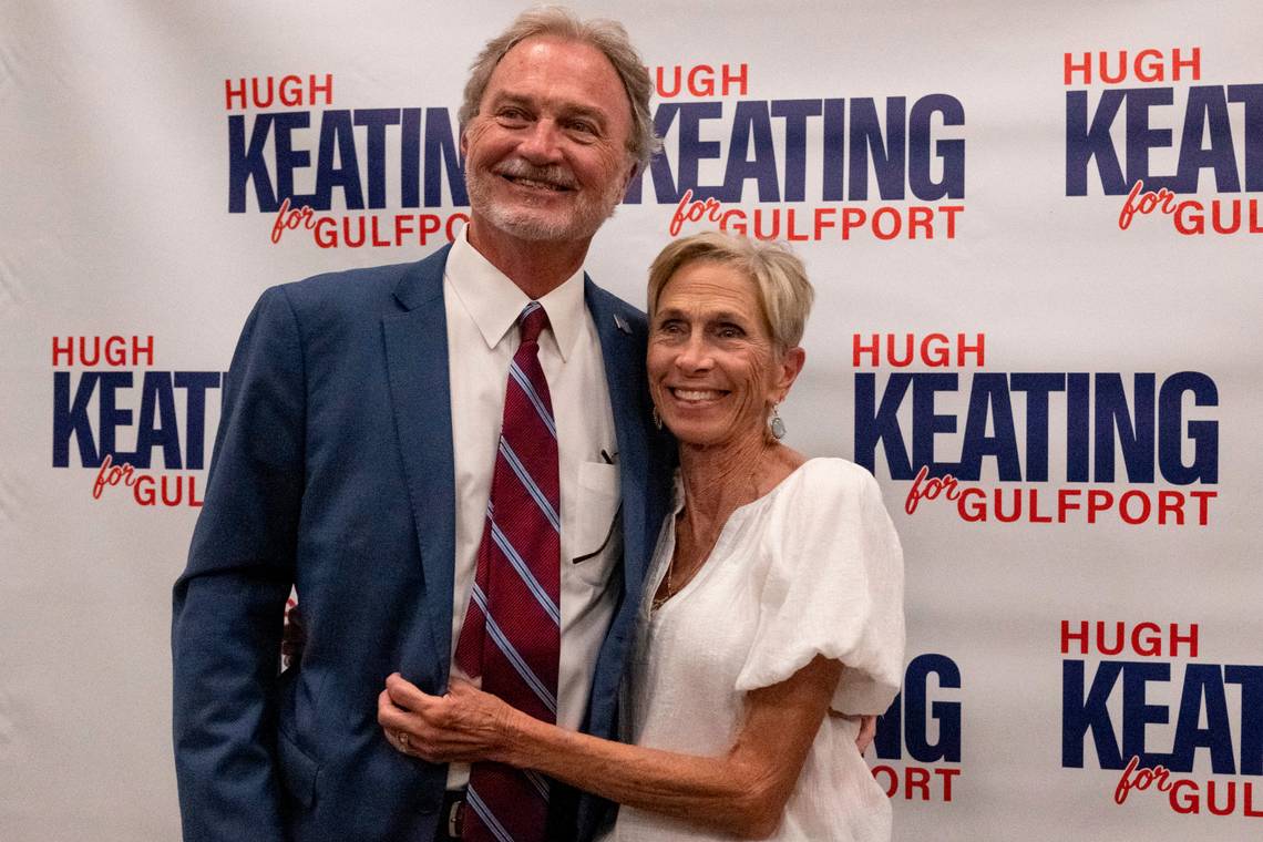 Keating claims victory in Gulfport mayor's race, Barnes says it's not over yet