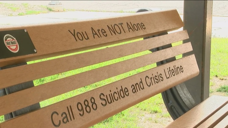 Nonprofit donates benches to schools to raise awareness for suicide ...