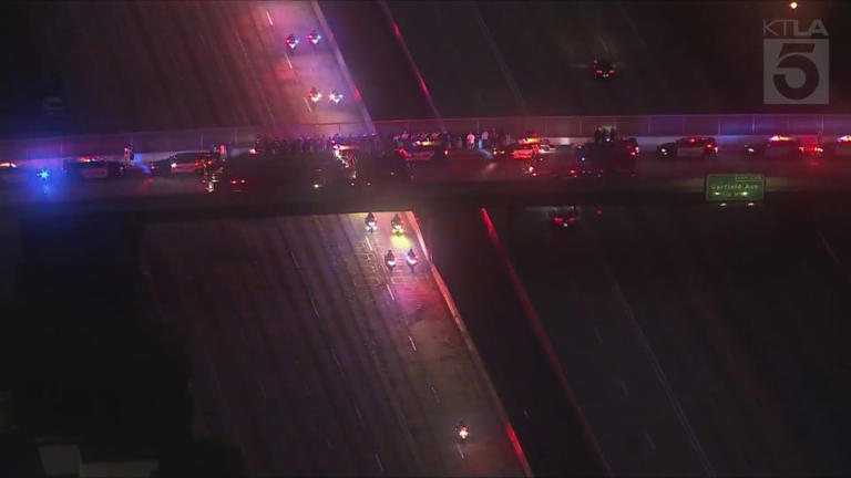 Procession held for fallen Baldwin Park officer, killed in line of duty