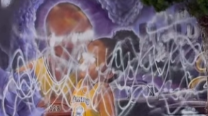 Kobe and Gigi Bryant mural in downtown LA vandalized again