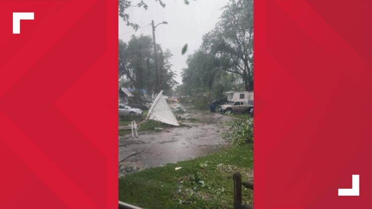 Storm damage reported in southeast Iowa and western Illinois