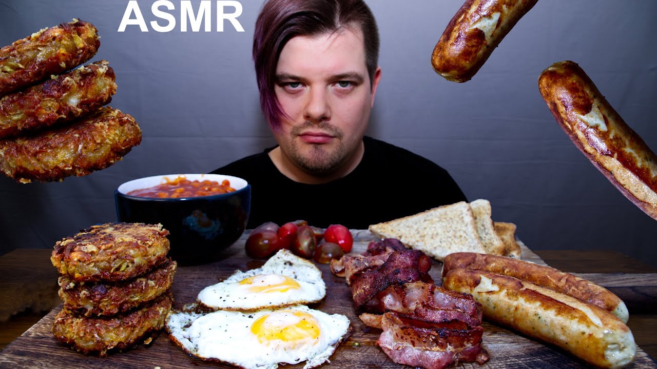 ASMR Full English Breakfast Mukbang | ASMR Eating Breakfast