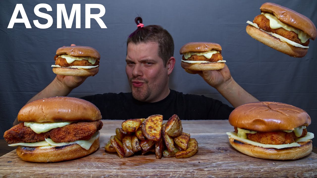 ASMR Filet-o-fish Mukbang | Mcdonald's Filet-o-fish Asmr