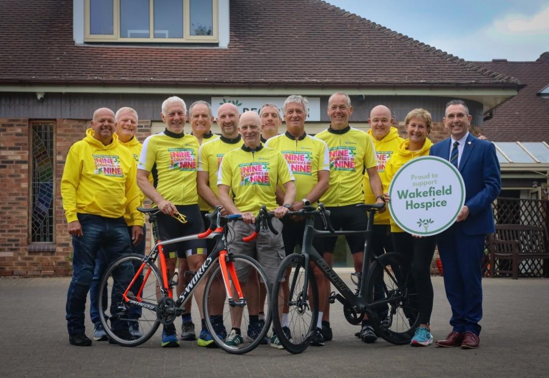 Cycling heroes conquer epic 900-mile European bike ride for Wakefield Hospice