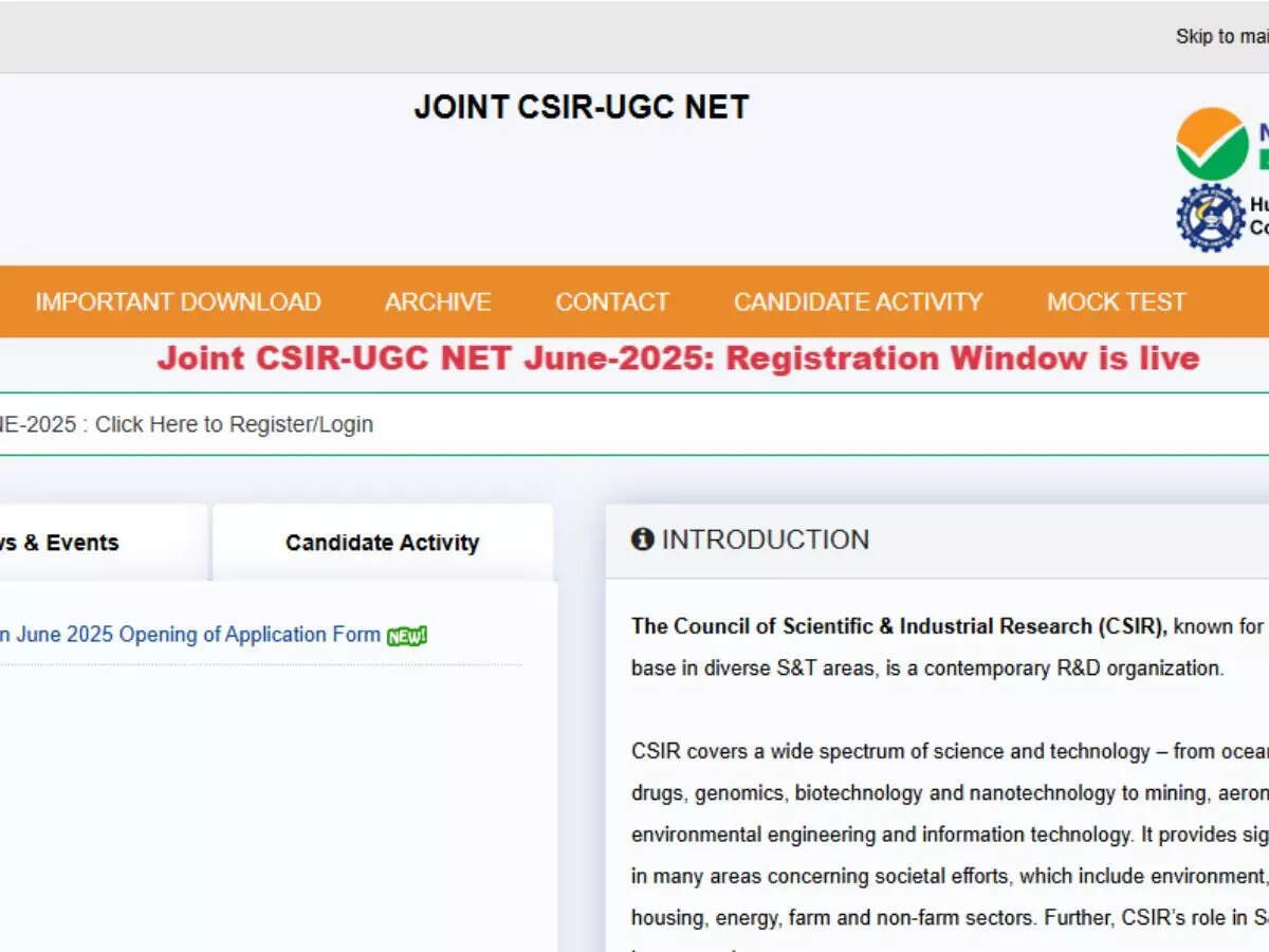 CSIR NET June 2025 application process begins: Check exam date, website ...