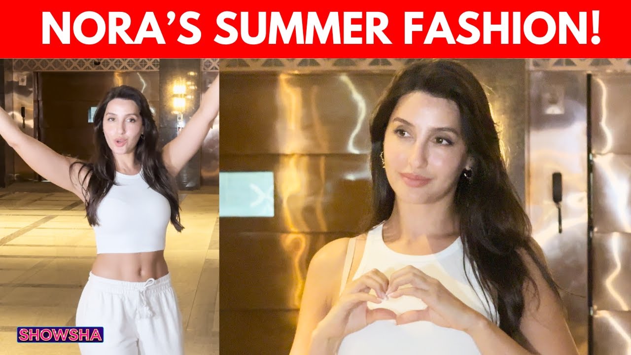 Bollywood Diva Nora Fatehi Flaunts Her Perfect Abs In A Stunning White ...