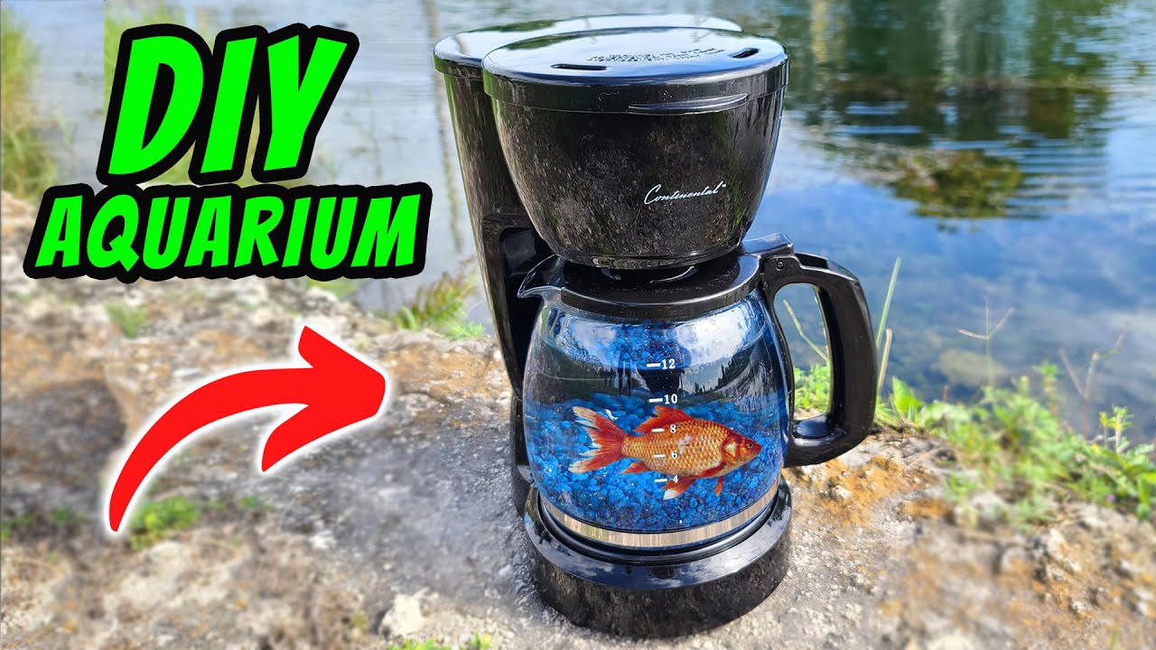 We Built an Aquarium Inside a Coffee Maker! DIY Challenge