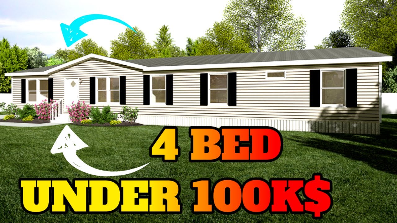 ON A BUDGET? This 4-Bedroom Mobile Home Under $100K is Hard to Beat!