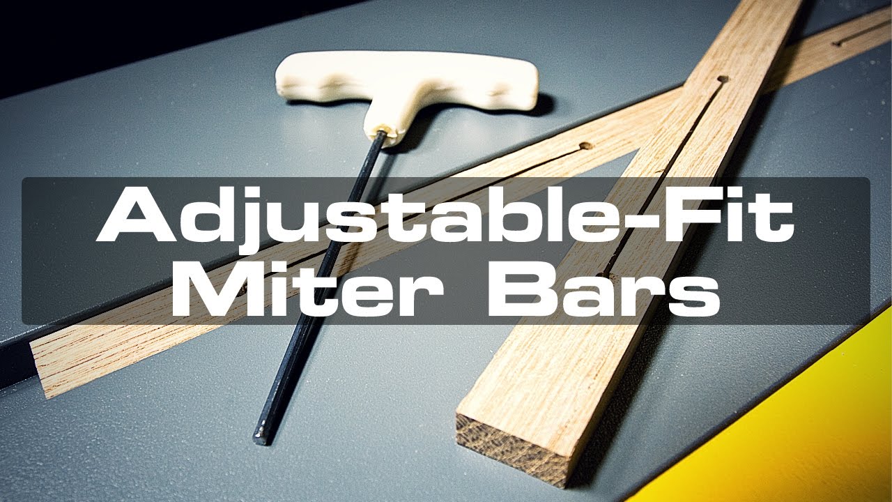 Upgrade Your Crosscut Sled with Custom Adjustable Miter Bars