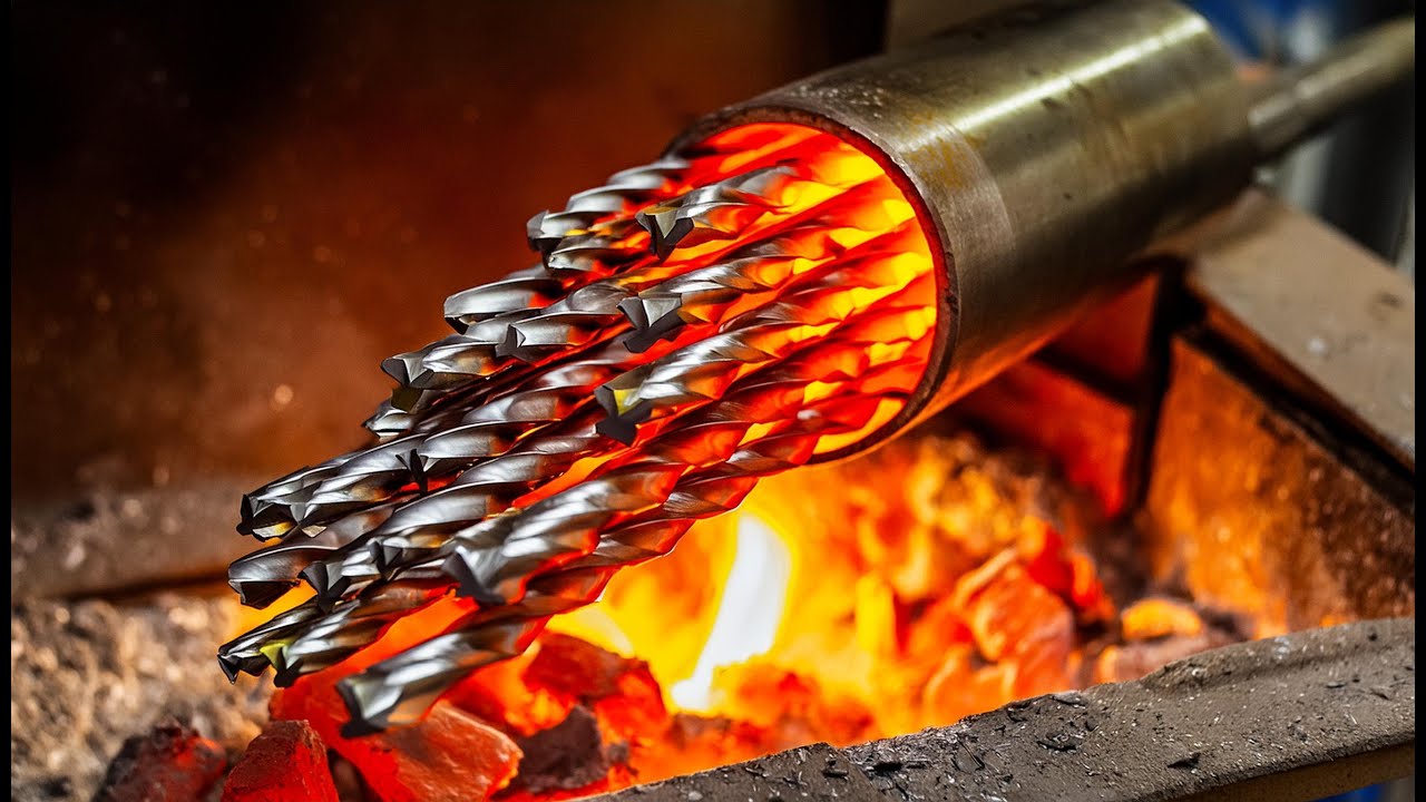 Forging a perfect knife from 10 metal drills