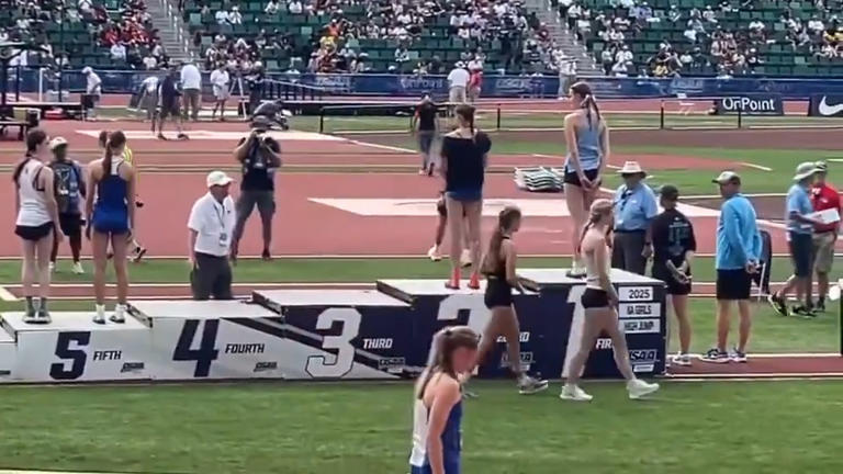 Oregon track star who refused to share podium with trans athlete ...
