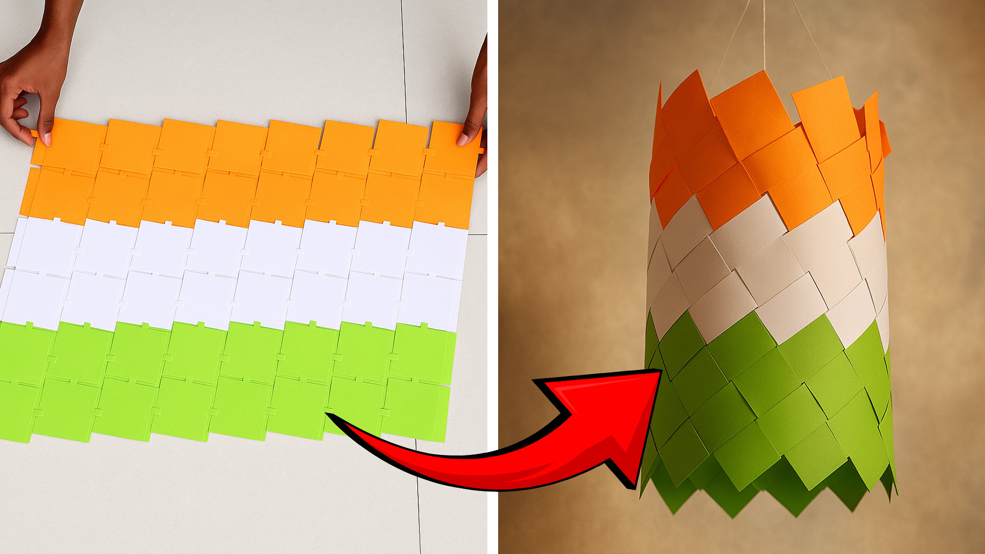 Republic & Independence Day Craft | DIY Tricolor Hanging Toran