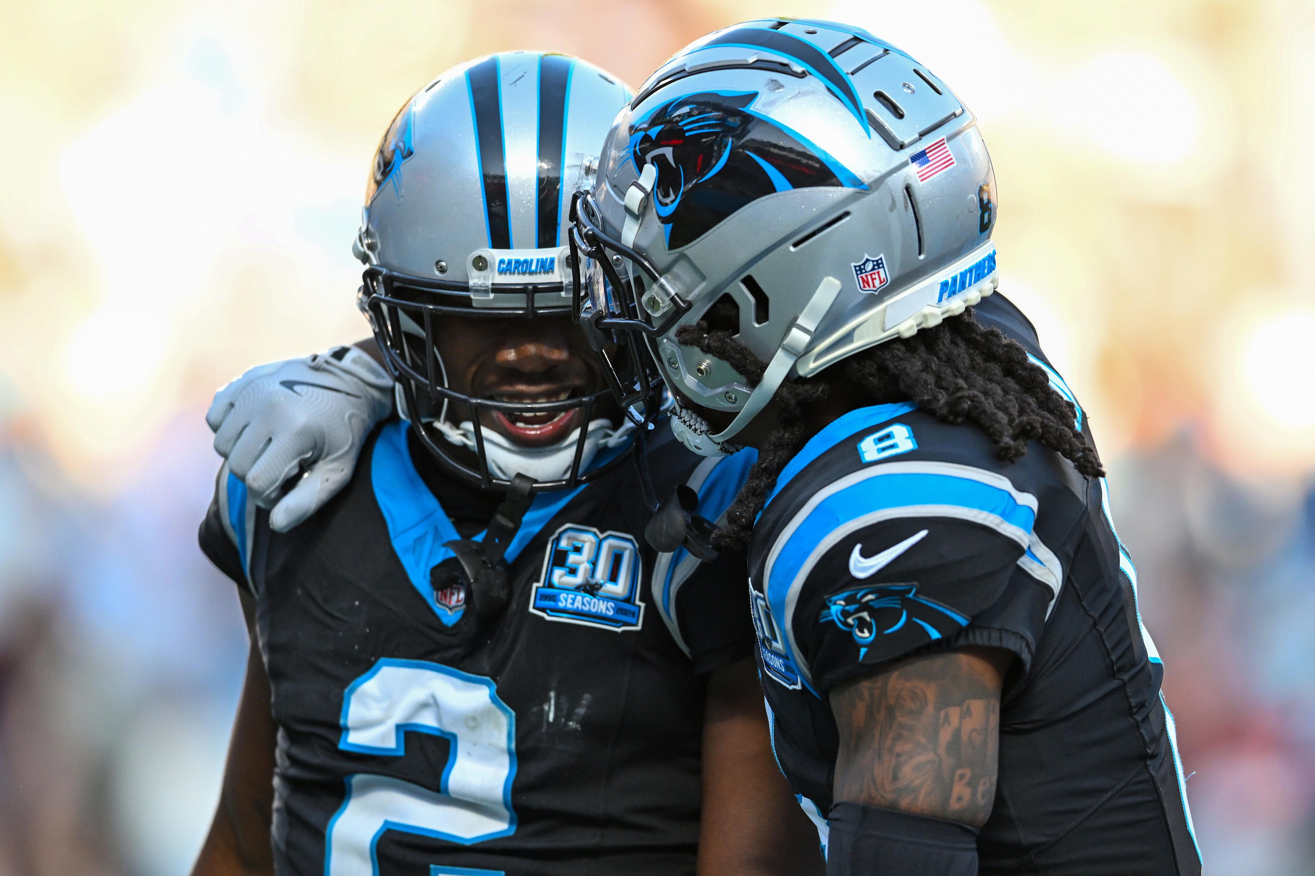 Panthers HC Dave Canales is asked if the team is looking to add a CB