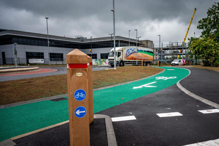 Britain’s controversial £2m Dutch-style roundabout opens