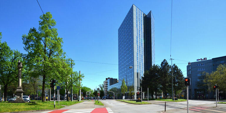 »High Five«, ein neuer Wohnturm am Bulgariplatz in Linz