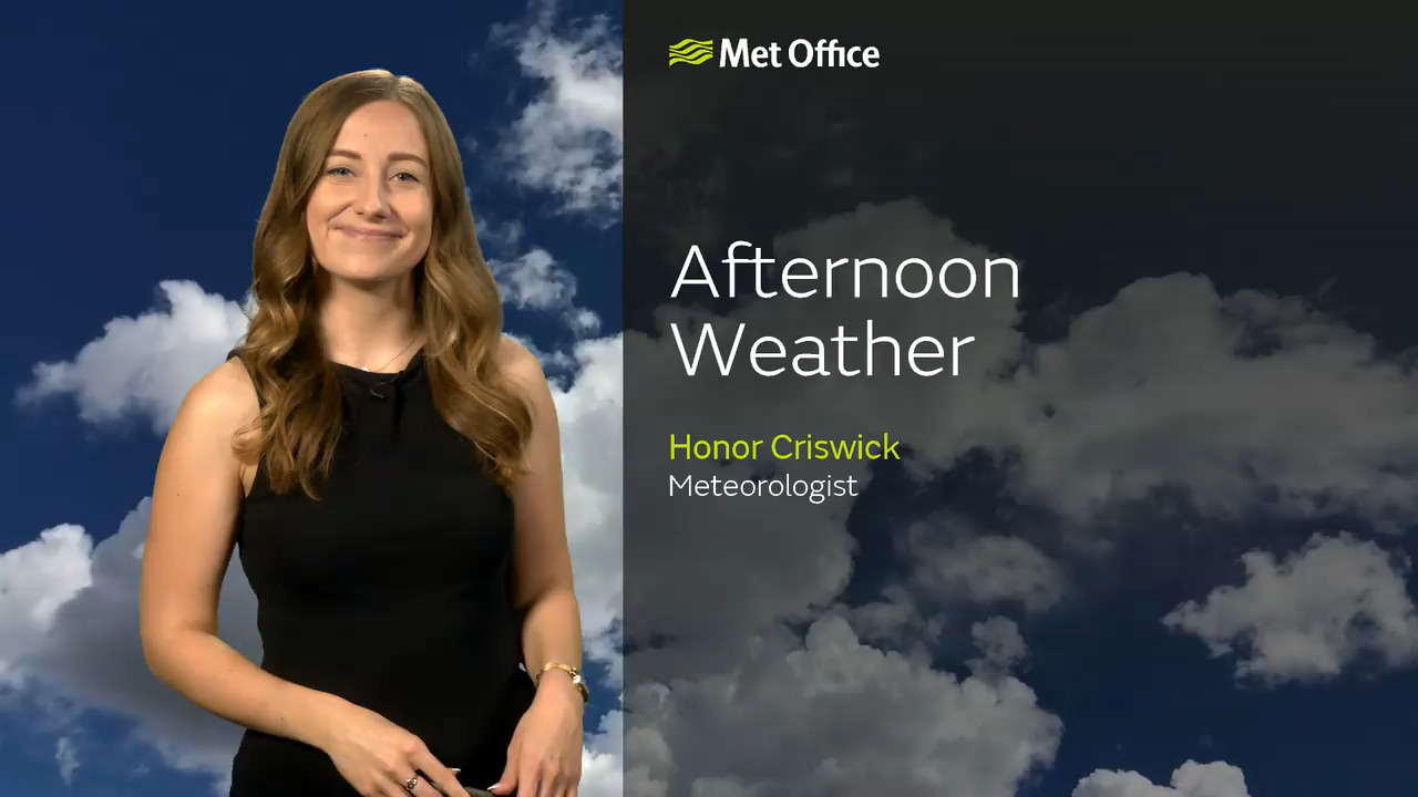 Met Office Wednesday afternoon weather forecast 04/06/2025
