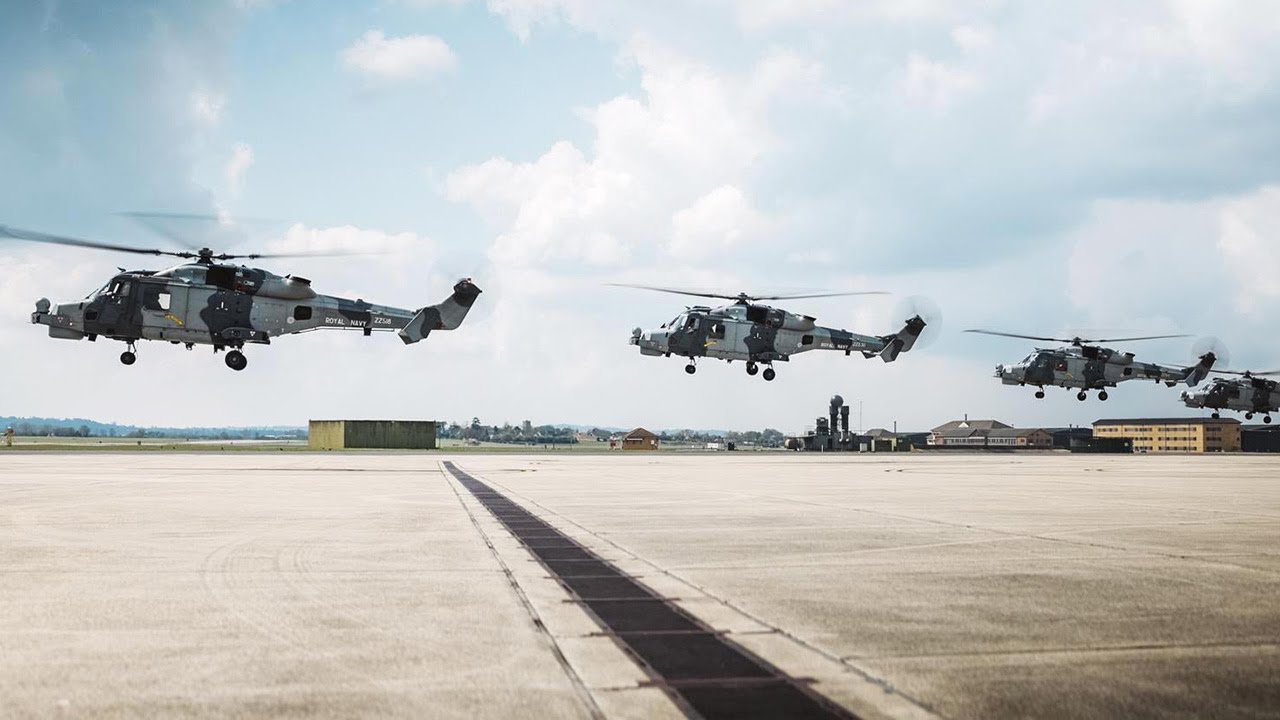 Royal Navy Wildcats Launch in Perfect Formation
