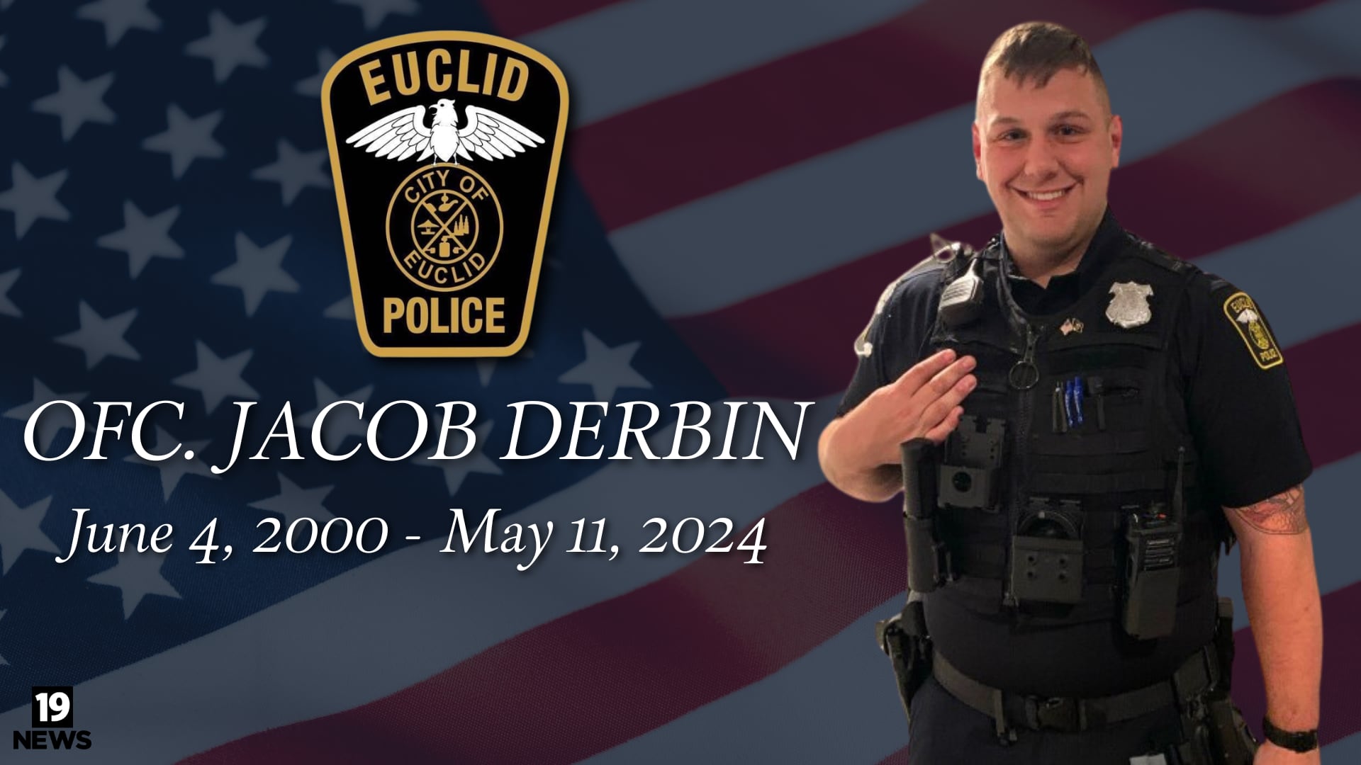 Monument to honor fallen Euclid Police Officer Jacob Derbin