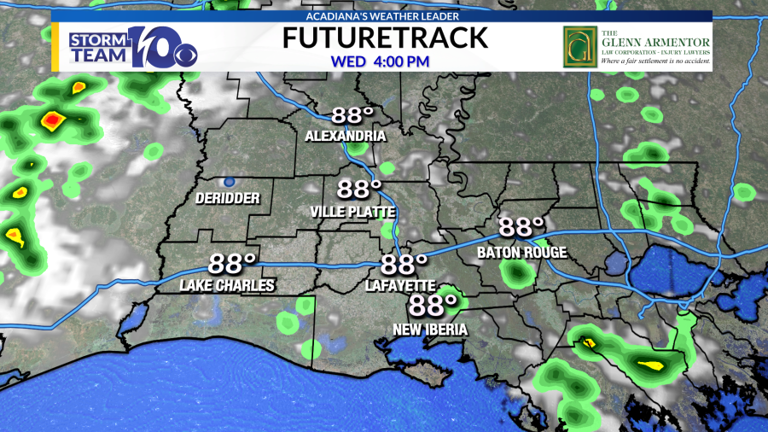 Pop-Up Storms more likely today