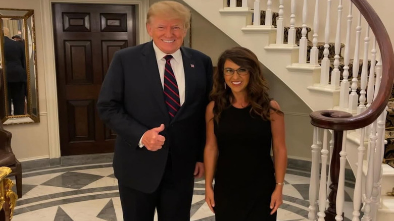 Awkward Photo Of Lauren Boebert & Trump Has Us Asking Who Wears More Makeup