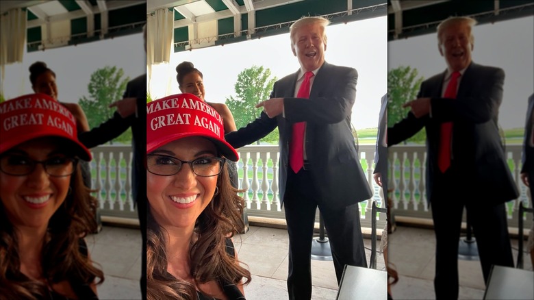 Awkward Photo Of Lauren Boebert & Trump Has Us Asking Who Wears More Makeup