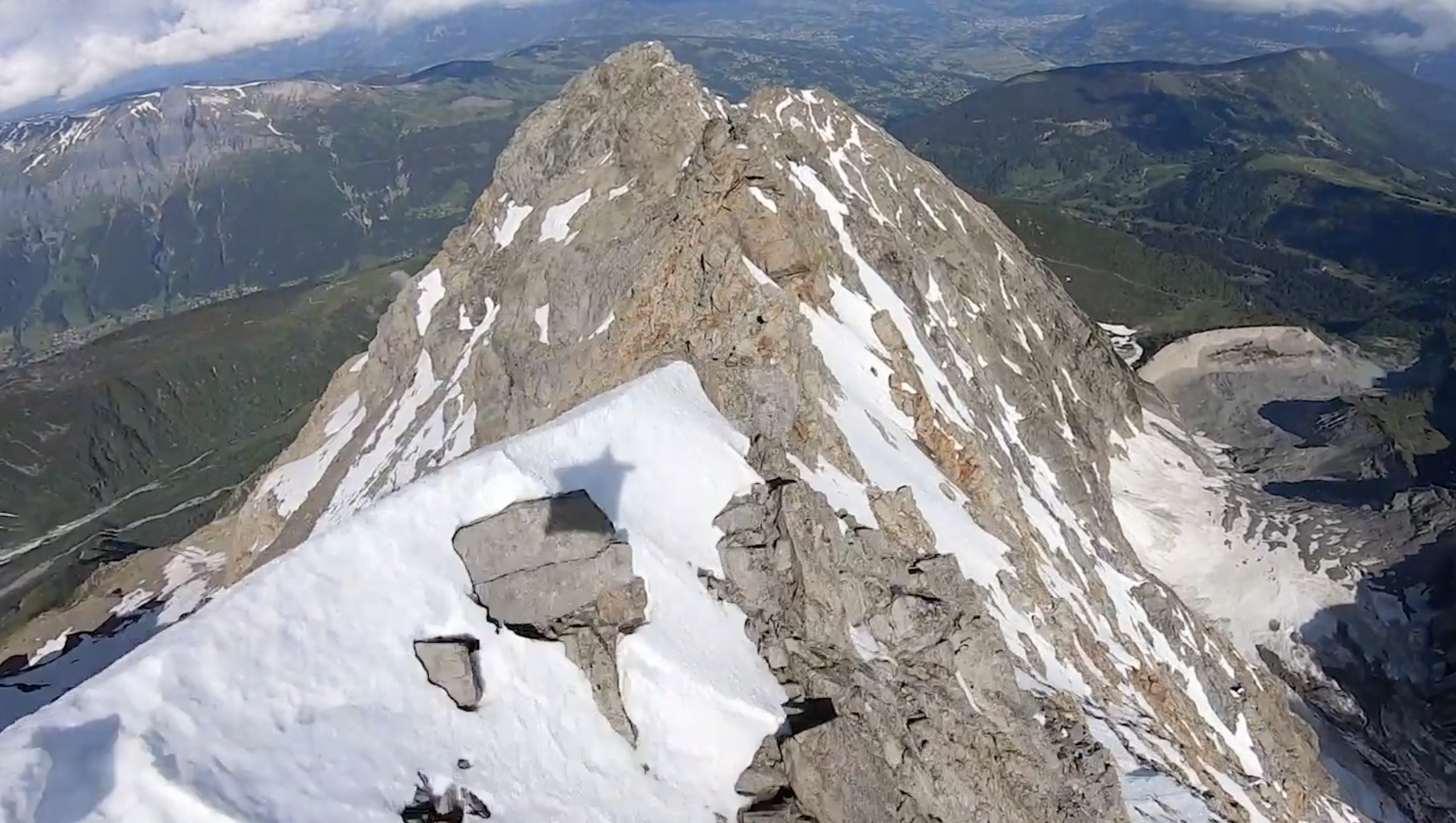 Unbelievable Footage Of Wingsuit Flyer Soaring Over Swiss Alps