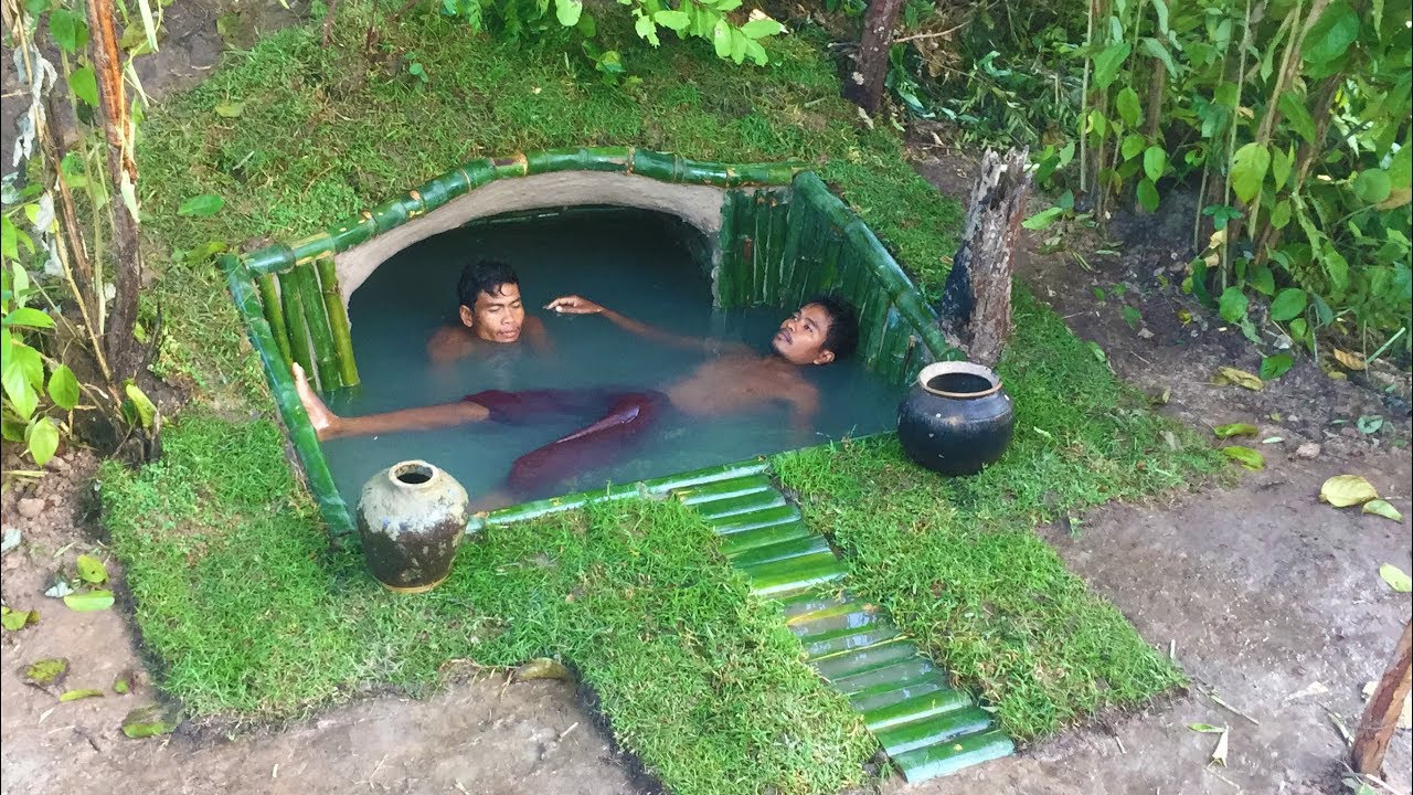 Building a secret underground swimming pool!