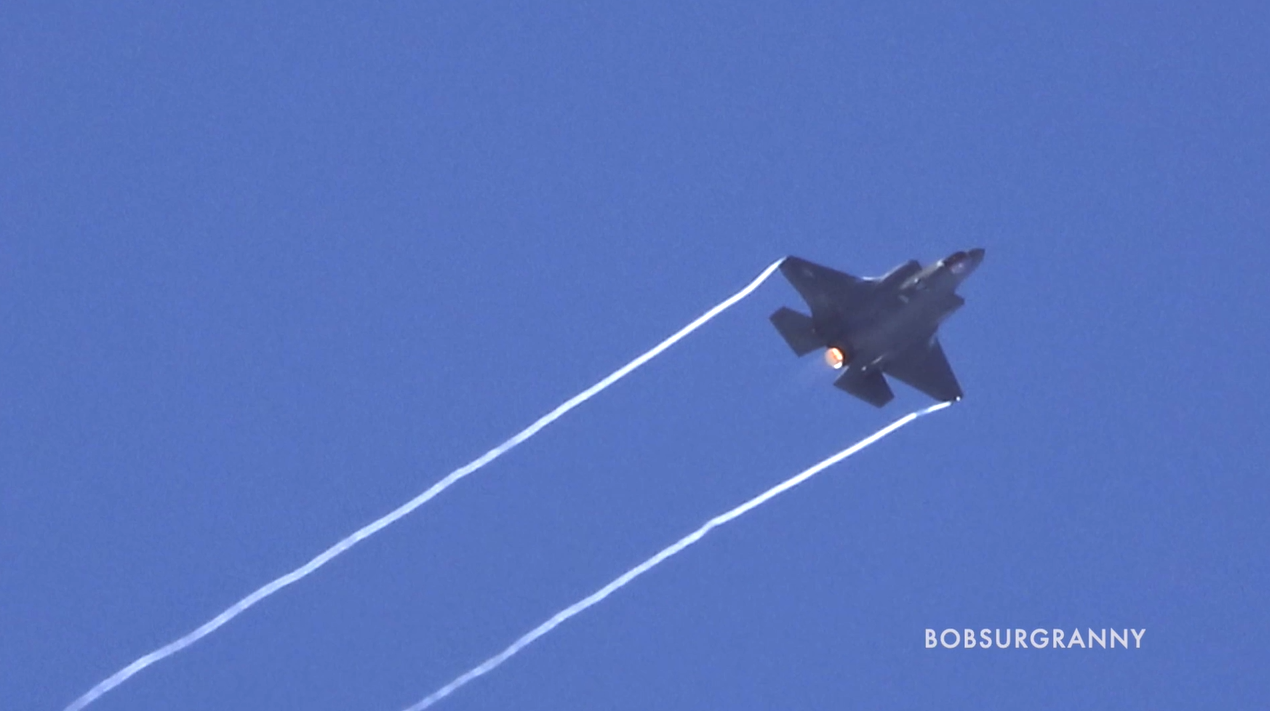 USAF Power on Display: F-35A and F-15E Jets Roar Into Vertical Takeoff