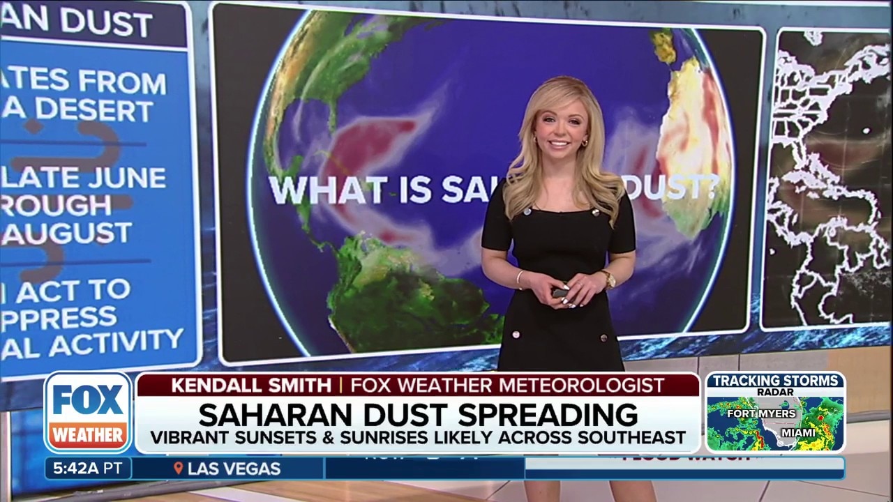 Saharan dust spreading across Southeast beginning Thursday