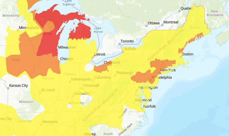 Canadian Wildfire Smoke Drifts Into Northeast Triggering Air Quality Alerts