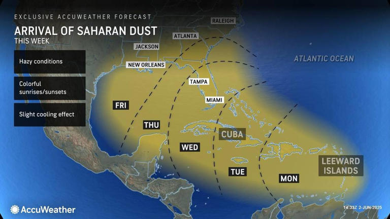 Massive Saharan dust cloud moving toward SC. Here's when, where it'll ...