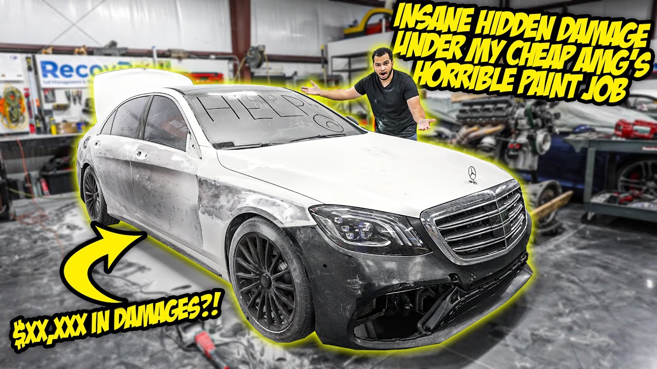 I Found INSANE Hidden Damage Underneath My Cheap Mercedes S65 AMG's ...