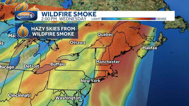 Air quality alert issued for some NH areas as wildfire smoke moves over ...