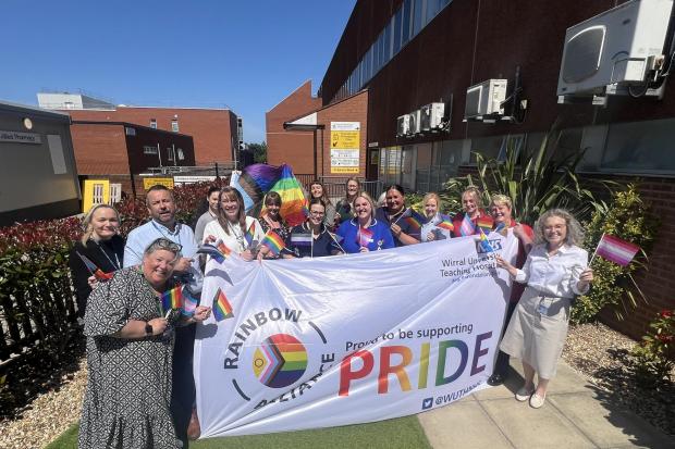Wirral hospital signals support for LGBTQ+ community for Pride Month