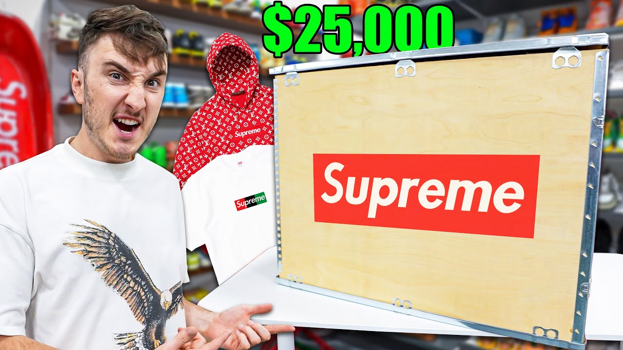 RAREST Supreme Items Ever?! $25,000 Mystery Box