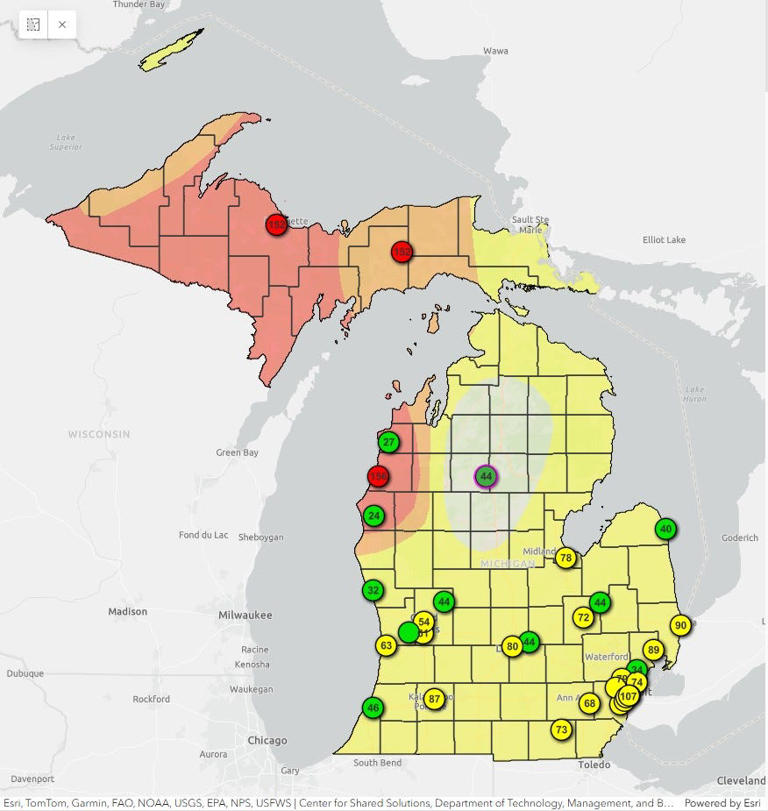 How bad is Canadian wildfire smoke in Michigan? Air quality alert for ...
