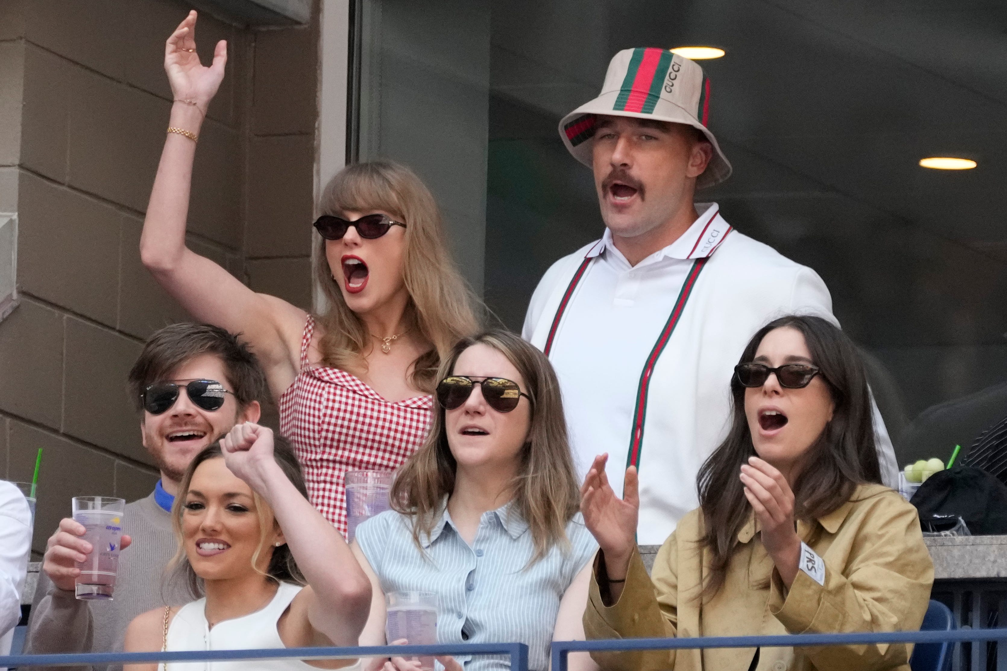 Travis Kelce boogying to a Taylor Swift song became the perfect meme